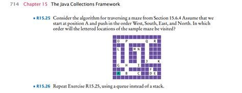 Solved Consider The Algorithm For Traversing A Maze From