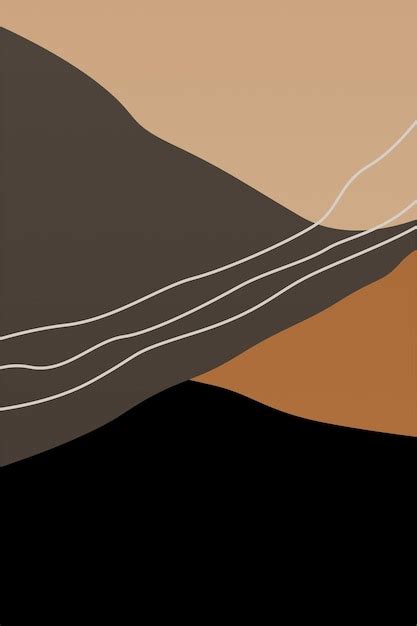Premium Vector Minimalist Wall Art Bohemian Background