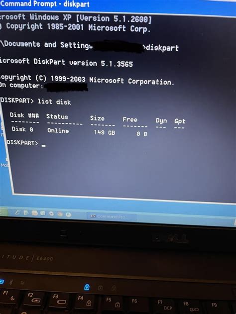 windows xp install detects drive as unpartitioned 0 mb space usb