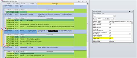 Solved Sub Datasheet Not Allowing New Records After Setting No Edit In Main Datasheet Form
