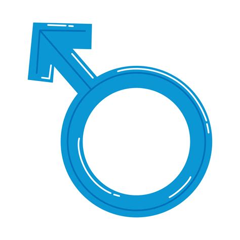 Male Gender Symbol Blue 11264448 Vector Art At Vecteezy