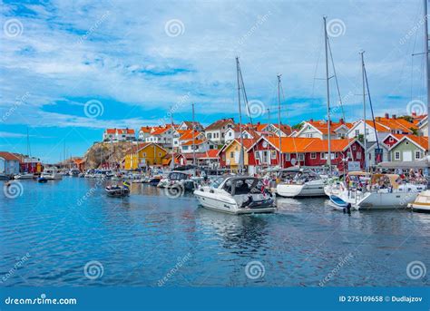 Smogen Sweden July 11 2022 Waterfront Promenade At Swedish V