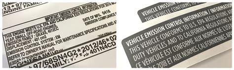 Carb Label Ensure Your Emissions Label Is Compliant With Tlp