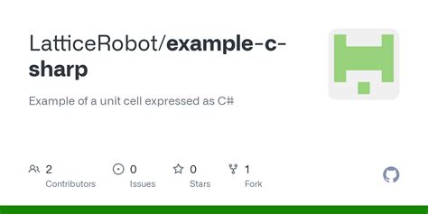 Github Latticerobotexample C Sharp Example Of A Unit Cell Expressed