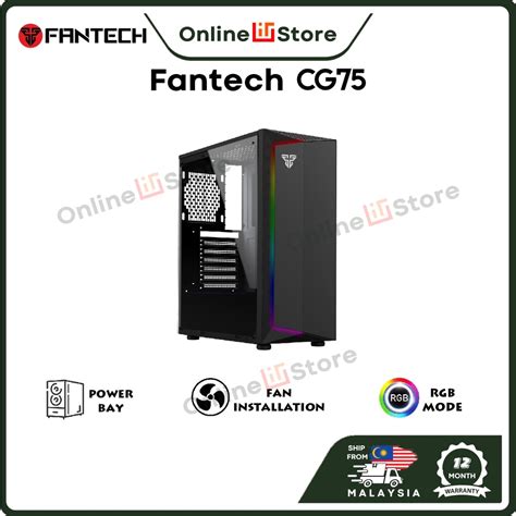 Fantech Strike Cg72 Cg74 Cg75 Rgb Middle Tower Pc Case Pc Casing Supports Atx Mini Atx