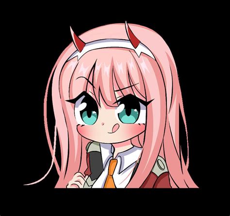 Zero Two Sticker Etsy