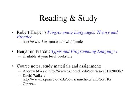 Ppt Semantics For Safe Programming Languages Powerpoint Presentation Id 6928250