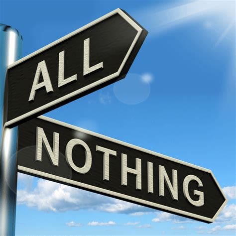 All Or Nothing Mindset Worksheet Tactic Method