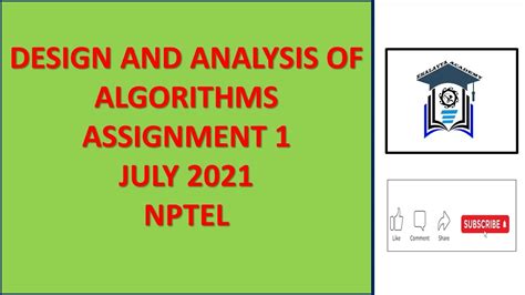 Design And Analysis Of Algorithms Assignment 1 Week 1 Nptel