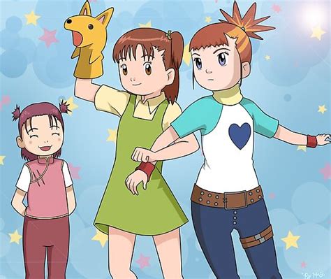 Digimon Tamers Girls Poster By JubiaMaJo Redbubble