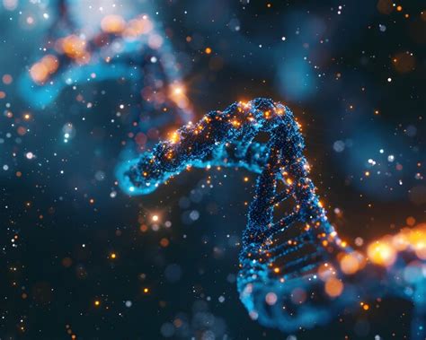 Premium Photo Dna Molecule Structure 3d Render With Depth Of Field And Bokeh