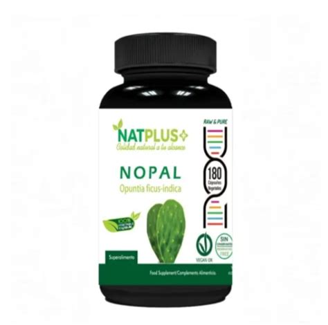 Nopal 180 Capsulas Natplus Suplementos Y Vitaminas Chile