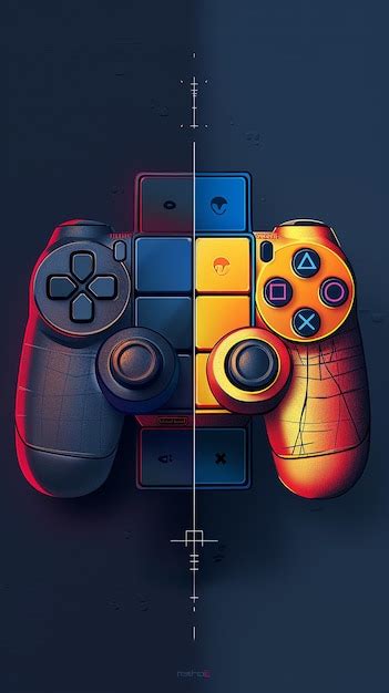 A Hybrid Image Combining A Rubiks Cube And A Gaming Console Premium AI Generated Image