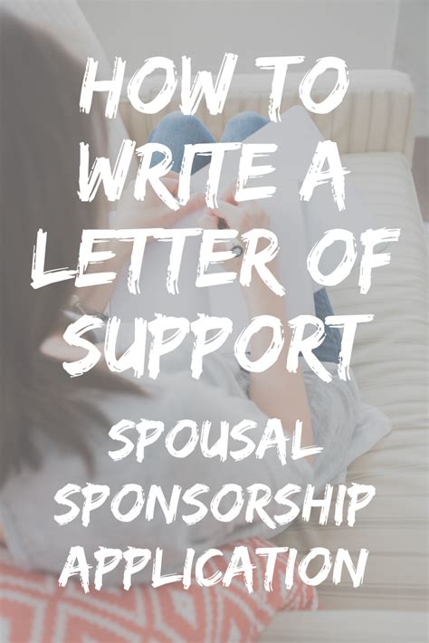 Spousal Support Letter Template