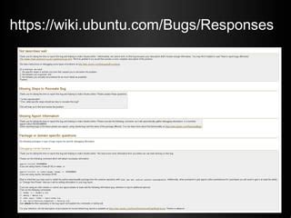 Ubuntu Bug Triage PPT