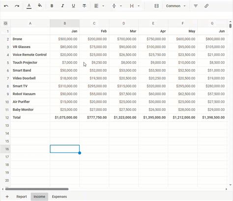 Dhtmlx Spreadsheet 52 With Border Styling Formula Description