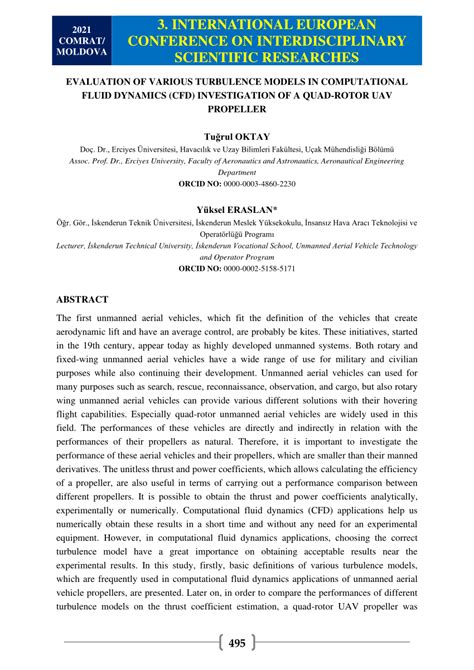 Pdf Evaluation Of Various Turbulence Models In Computational Fluid