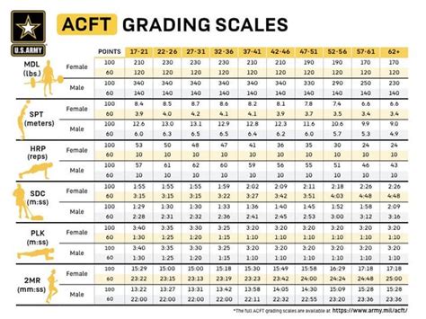 Acft Info Series Age And Gender Performance Normed Grading Scales Rarmy