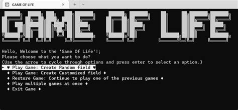 Github Alagodzinskaconwaysgameoflife Console Application Conways Game Of Life Game