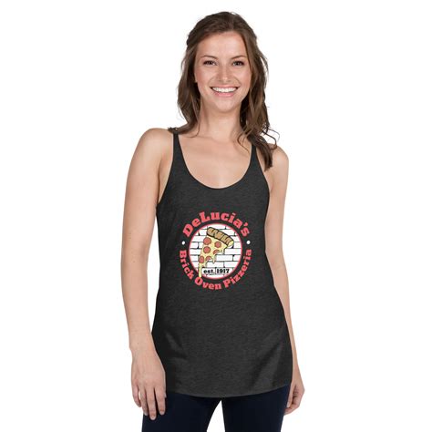 Womens Racerback Tank Delucias Brick Oven