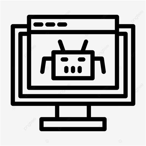 Botnet Line Icon Vector Botnet Icon Hacker Botnet Png And Vector