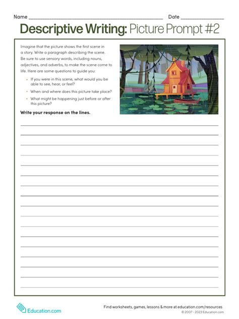 Descriptive Writing Picture Prompt 2 Pdf