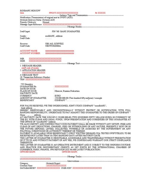 Swift 760 Pdf Guarantee Payments