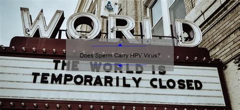 Does Sperm Carry Hpv Virus Spermblog
