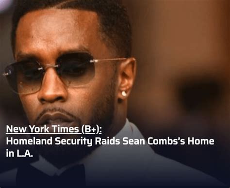 Sean 'Diddy' Combs' Homes Raided by Homeland Security : r/newswall