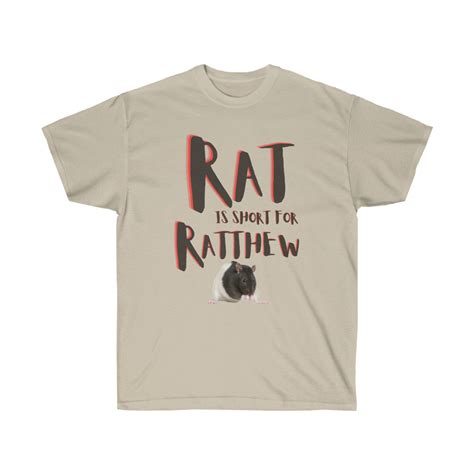 Rat Is Short For Ratthew Viral Meme Funny Ironic Joke Gag T