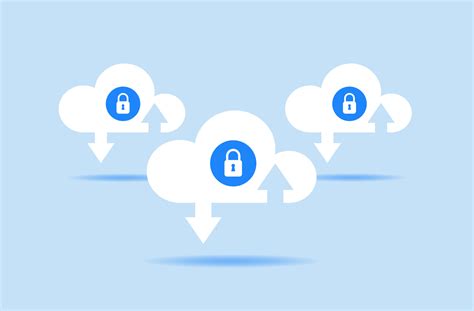 Secure File Sharing Vector Illustration Concept With Characters Encrypted File Transfer Secure