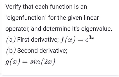 Answered Verify That Each Function Is An Bartleby