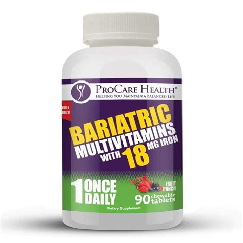 Buy Procare Health 1 Per Day Bariatric Multivitamin Chewable With 18mg