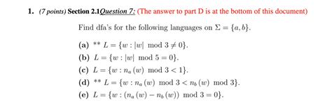 Solved 7 Points Section 21question 7 The Answer To Part
