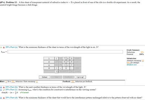 Solved Problem A Thin Sheet Of Transparent Chegg