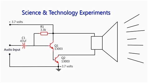 Amplifier DIY Homemade Dual Transistor Stereo Amplifier Cfl Bulbs Circuit Diagram Power