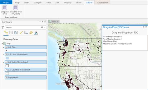 drag and drop into a dockpane esri community