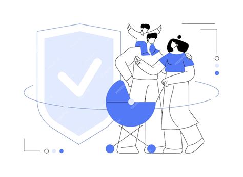 Premium Vector Social Security Abstract Concept Vector Illustration