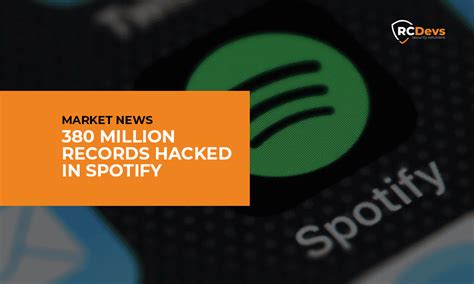 RCDevs Security News Million Records Hacked In Spotify