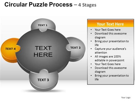 Stages Circular Puzzle Process Powerpoint Slides And Ppt Templates PowerPoint