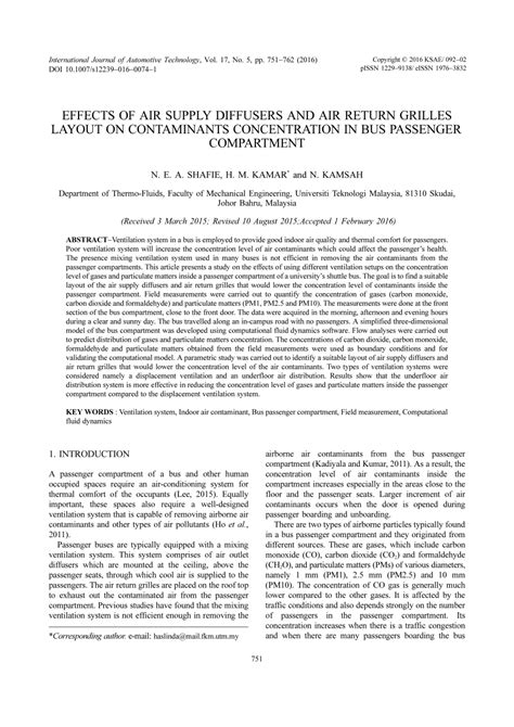 PDF CFD Simulation Of Air Temperature Inside A Bus Passenger Compartment