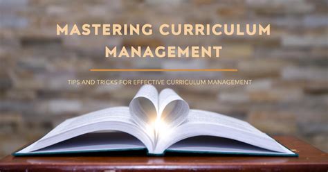 Crafting Excellence The Art Of Curriculum Management Professional