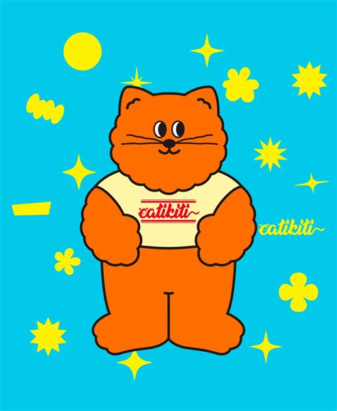 캐티키티 키치한 귀여운 고양이 캐릭터 2d 캐릭터 포트폴리오 크몽