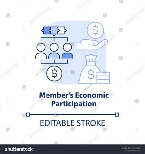 Member Economic Participation Light Blue Concept Stock Vector Royalty Free 2162356885