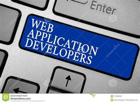 Word Writing Text Web Application Developers Business Concept For