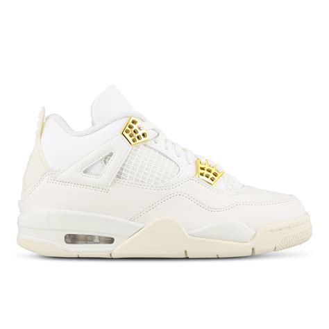 Jordan 4 Retro White And Gold