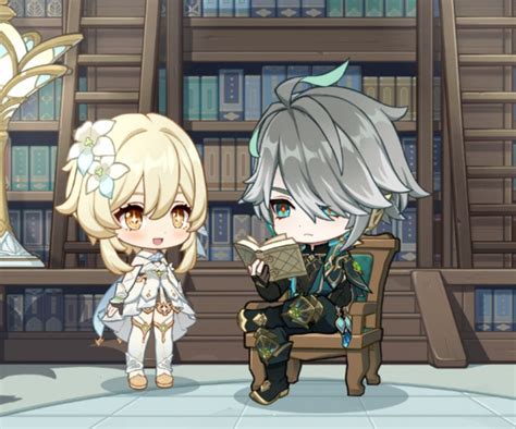 Lumine and Alhaitham คาวาอ เกม ครก