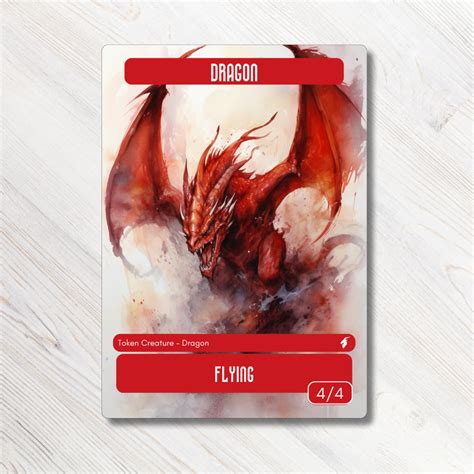 Mtg Proxy Token Dragon 44 The Proxy Forge Premium Magic The