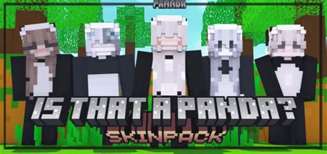 Is That A Panda Skin Pack Minecraft Bedrock Addons