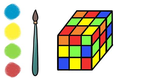 How To Draw A Rubik S Cube How To Draw A Rubik S Cube